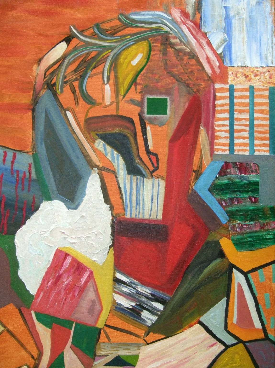 highschoolart: Abstract Oil Painting High School Art