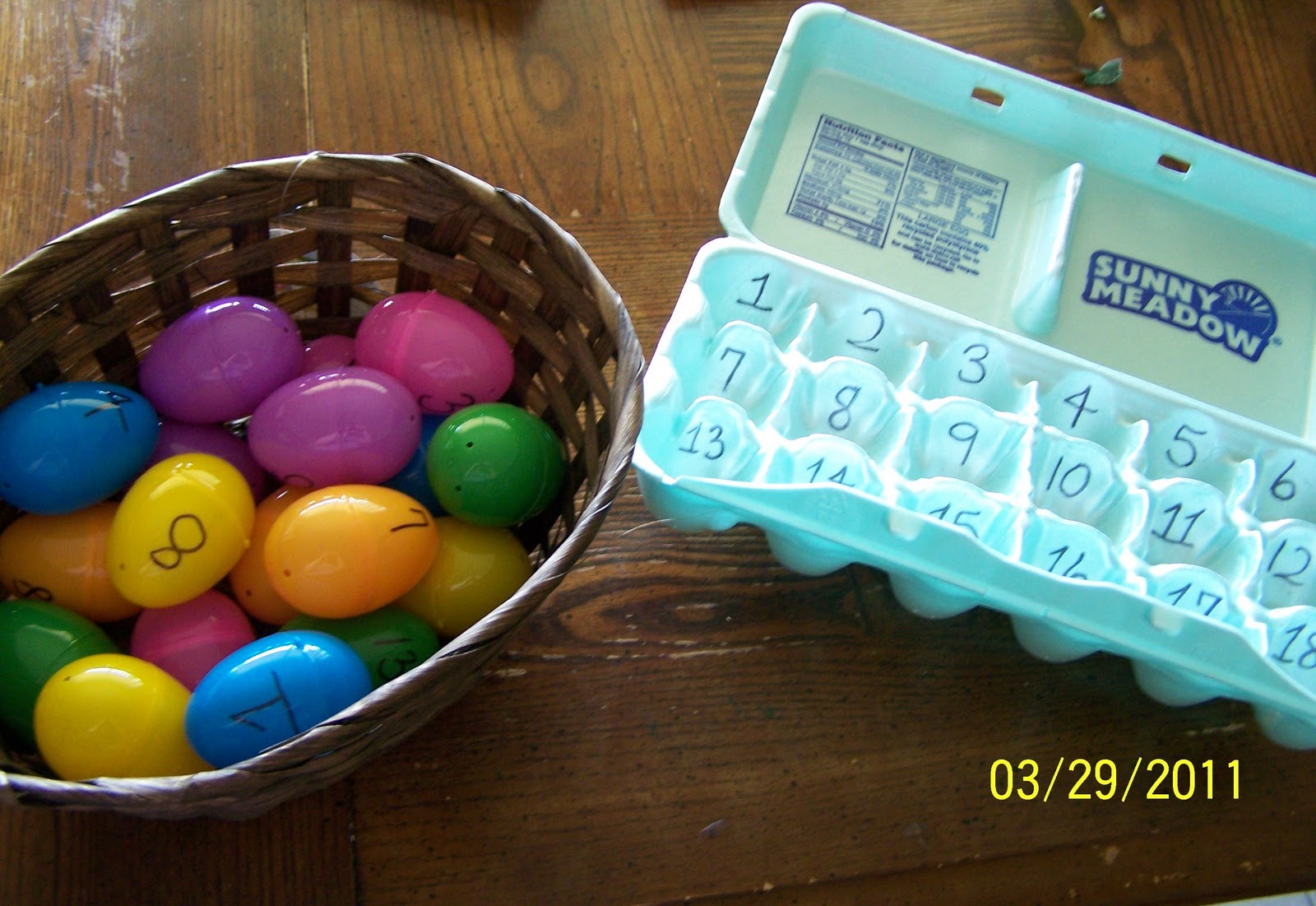 Rattles and Redheads: Easter Egg Counting Game