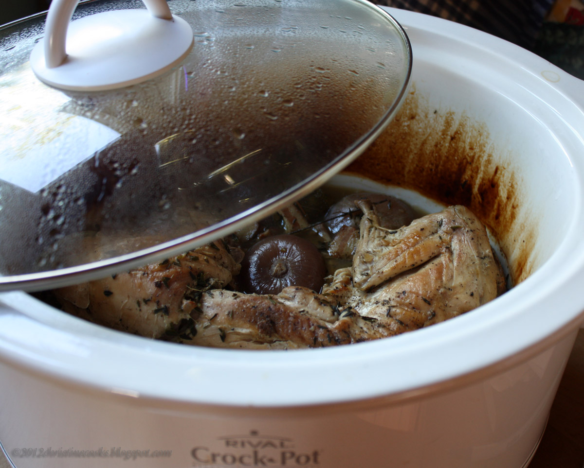 Christine Cooks: Slow Cooker Braised Rabbit with Garlic, Cippolini ...