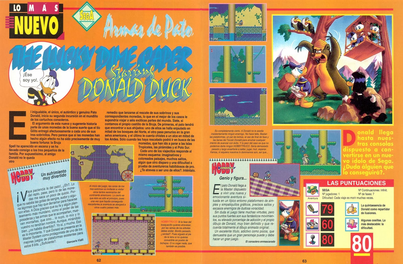 La Nave Consular: The Lucky Dime Caper. Starring Donal Duck (Master System)