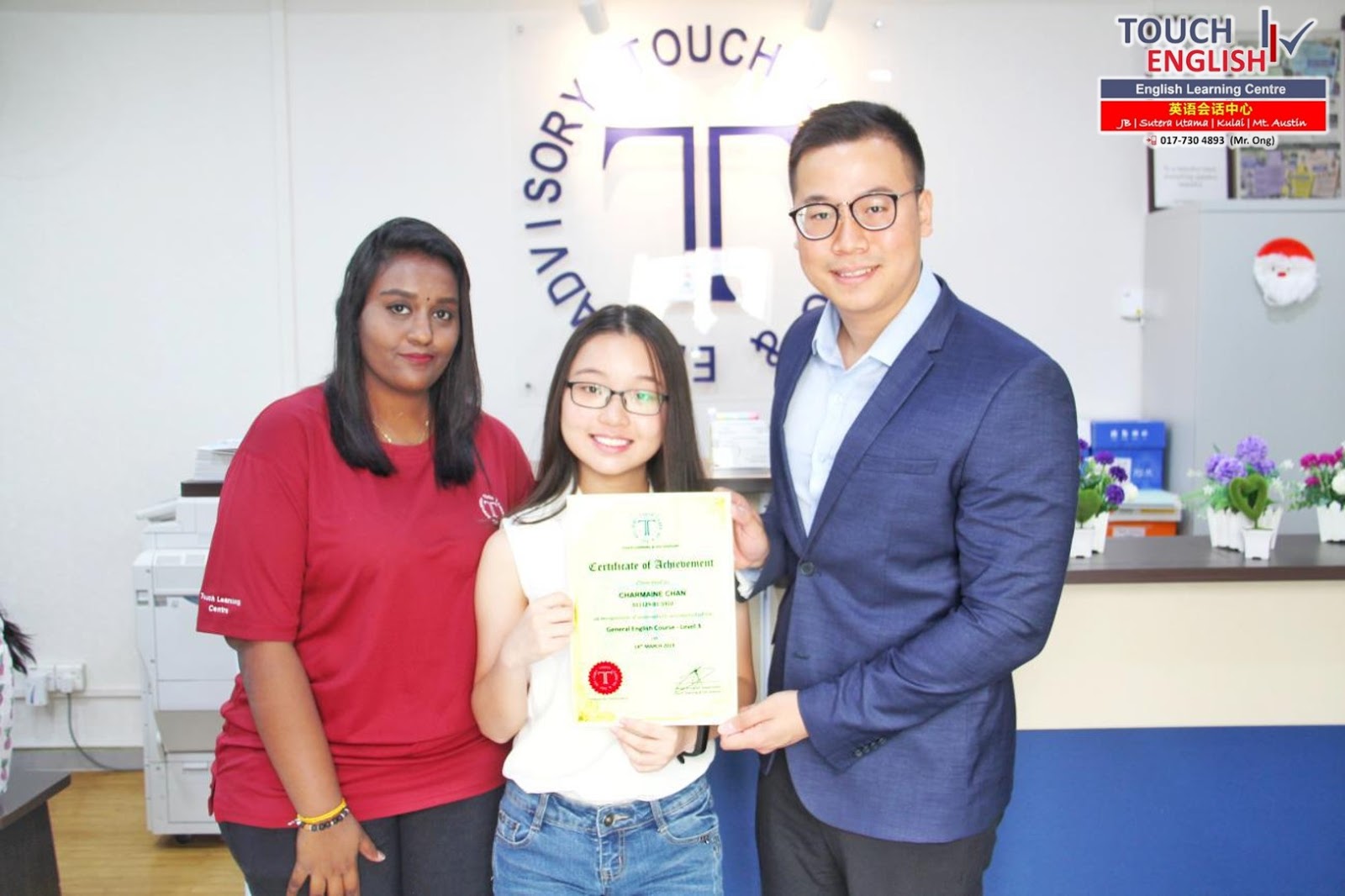 新山英语学习中心: [古来] Touch Learning English Centre | 英语会话课程中心