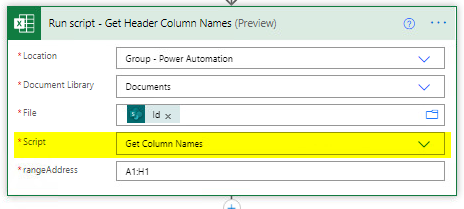 Ax Technical: How to use Excel Office Scripts in Power Automate