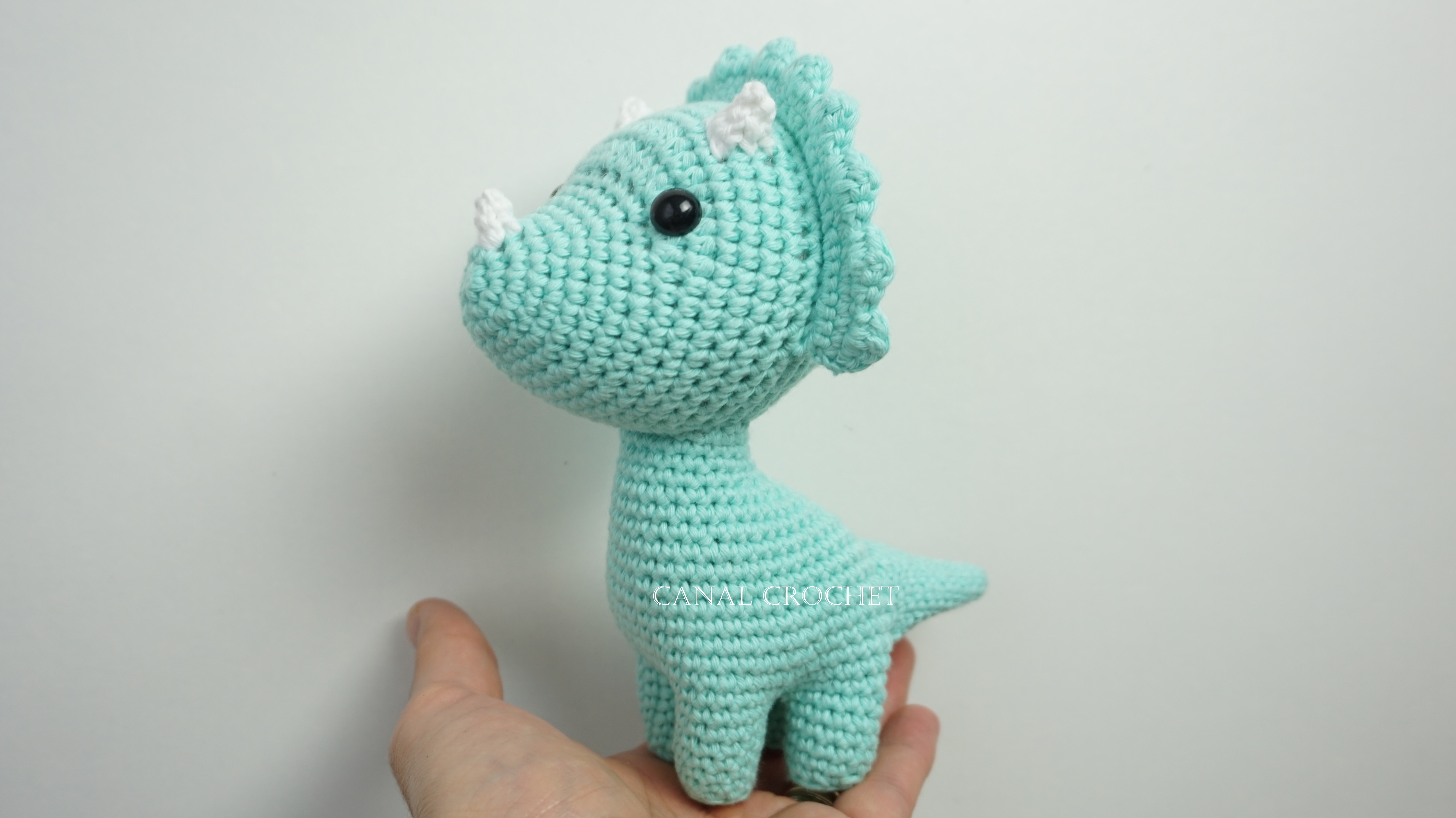 CANAL CROCHET: Triceratops amigurumi tutorial