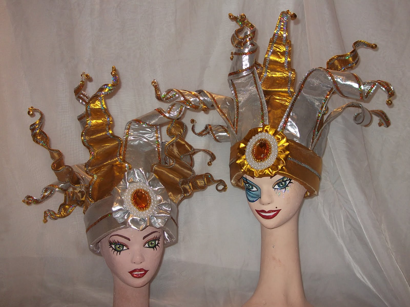 Fantasías Cotillón: CARNAVAL DE VENECIA (Gorros en telas)