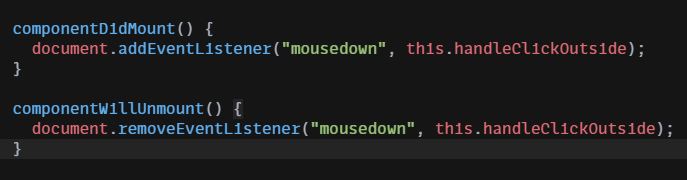 Code Samples: Handle click outside of React component | ReactJS ...
