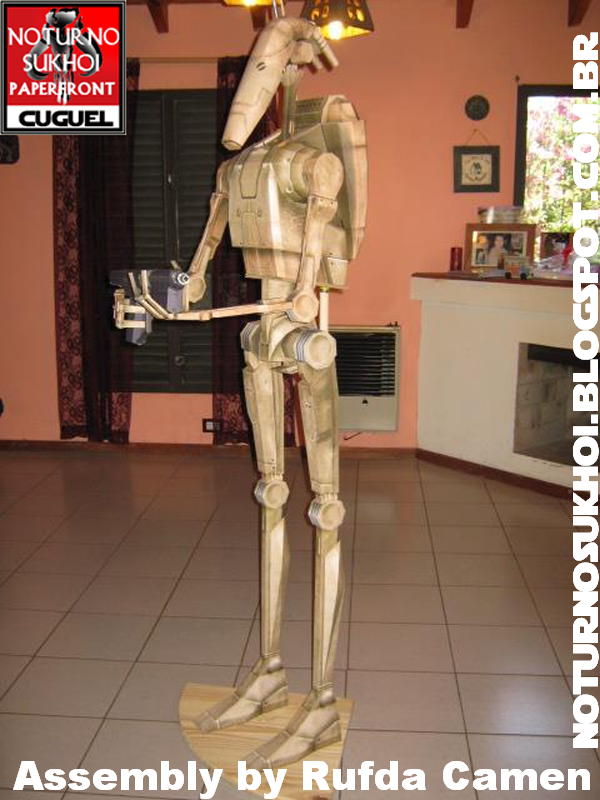 Noturno Sukhoi: Star Wars OOM-séries / B1 Battle Droids _ Papercraft