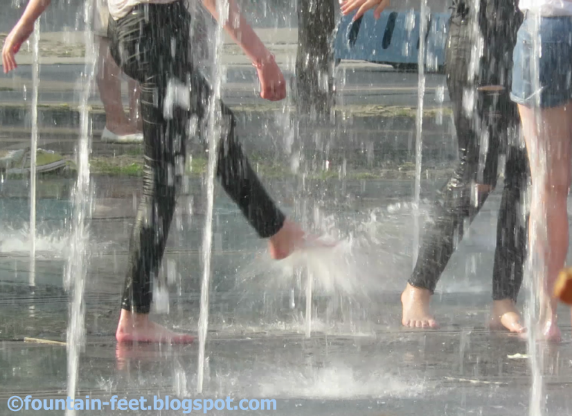 FOUNTAIN FEET: Wet feet