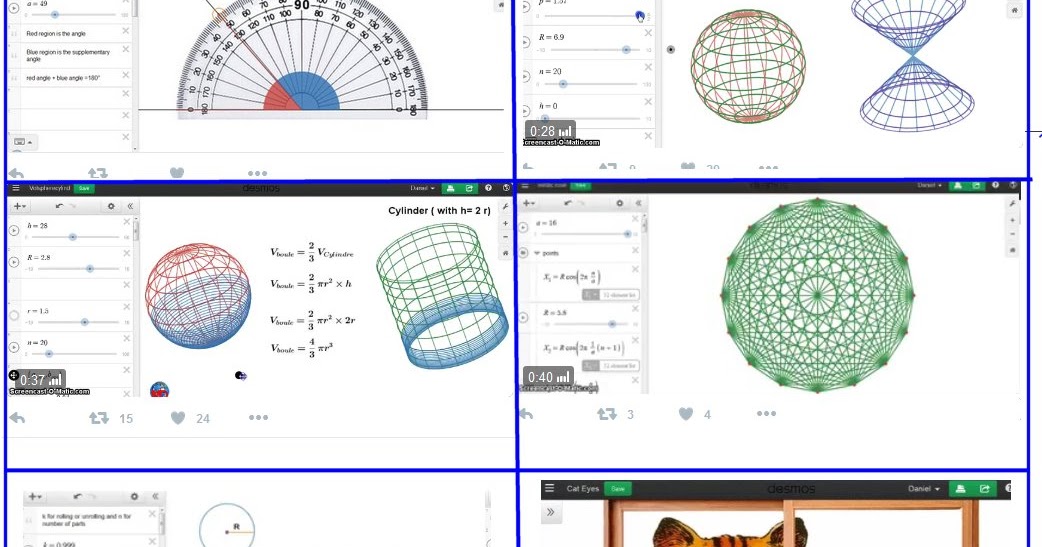 GEOGEBRA FOR ALL: DESMOS APPLETS