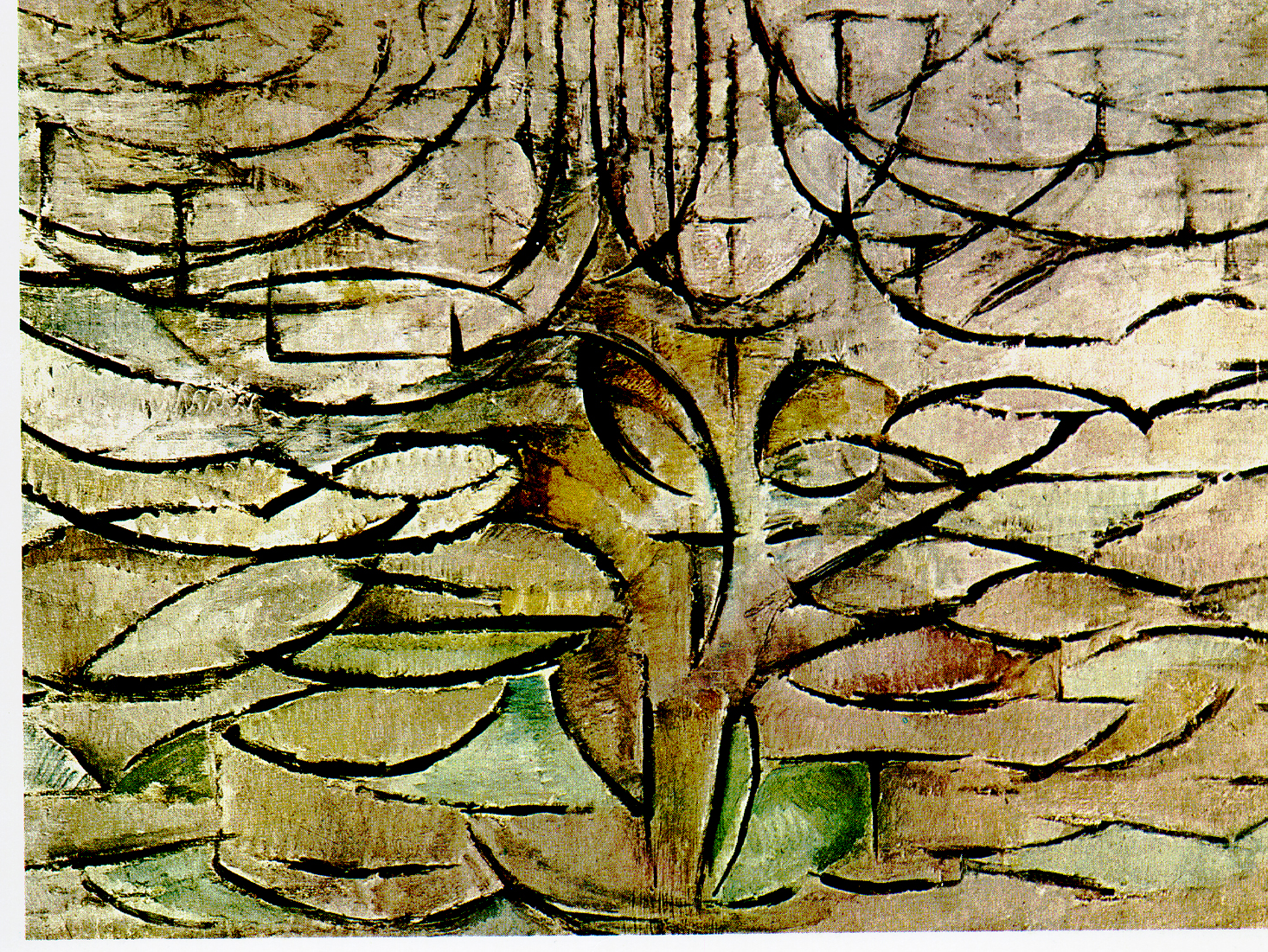 Surreal Art: Piet Mondrian's abstract trees art painting