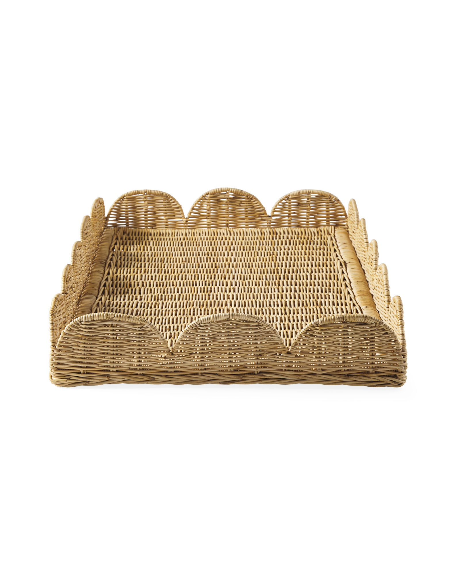 Chinoiserie Chic: Scalloped Wicker