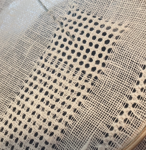 Claudia Crowley's Blog: Pulled thread work, drawn fabric work, pulled ...