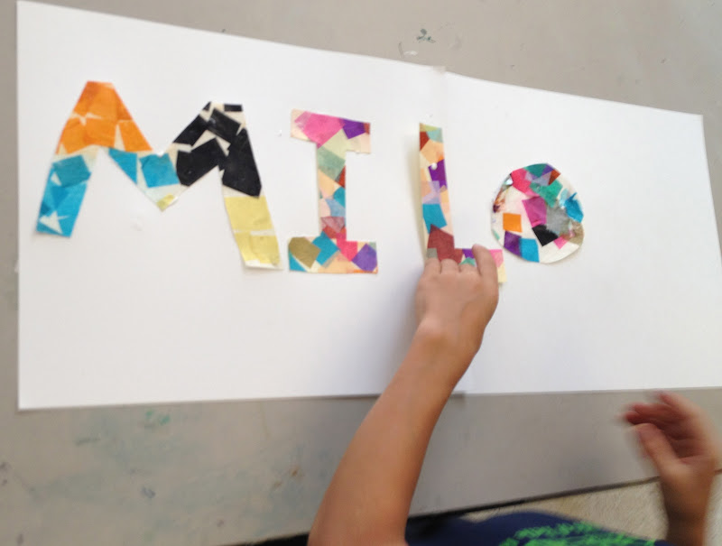 Young At Art Tissue Collage Name Signs young-at-art-tissue-collage-name-signs
