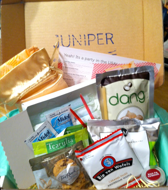 Tickled Pink in the Rain: Juniper- T.O.M Box- July Review