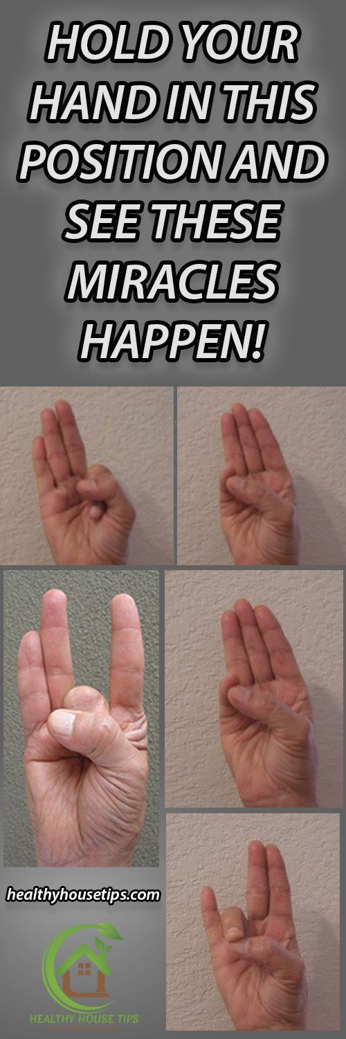 HOLD YOUR HAND IN THIS POSITION AND SEE THESE MIRACLES HAPPEN ...