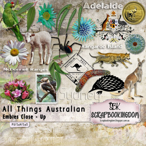 Linda's Scrappin' Lane: All Things Australian by Scrapbookingdom and ...