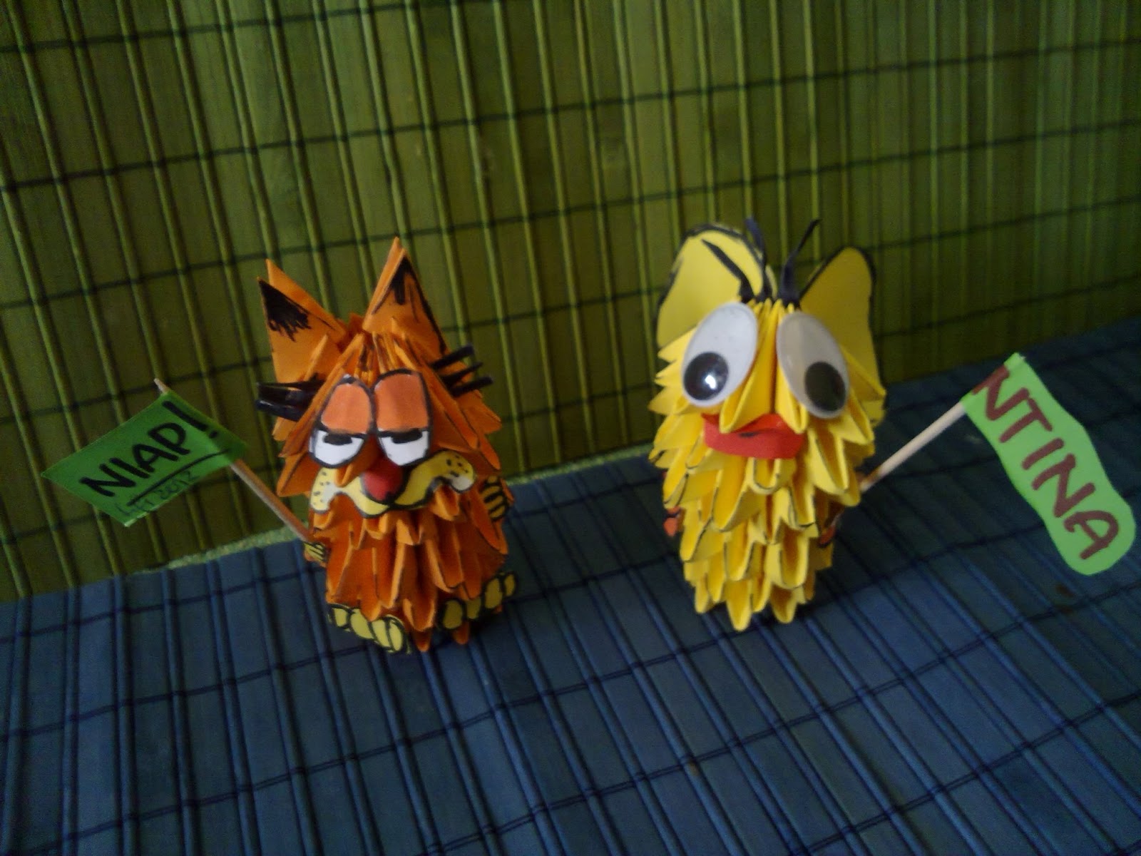 fifirixtras handmade: διάφορα origami_origami 3d lion, cindirellas car ...