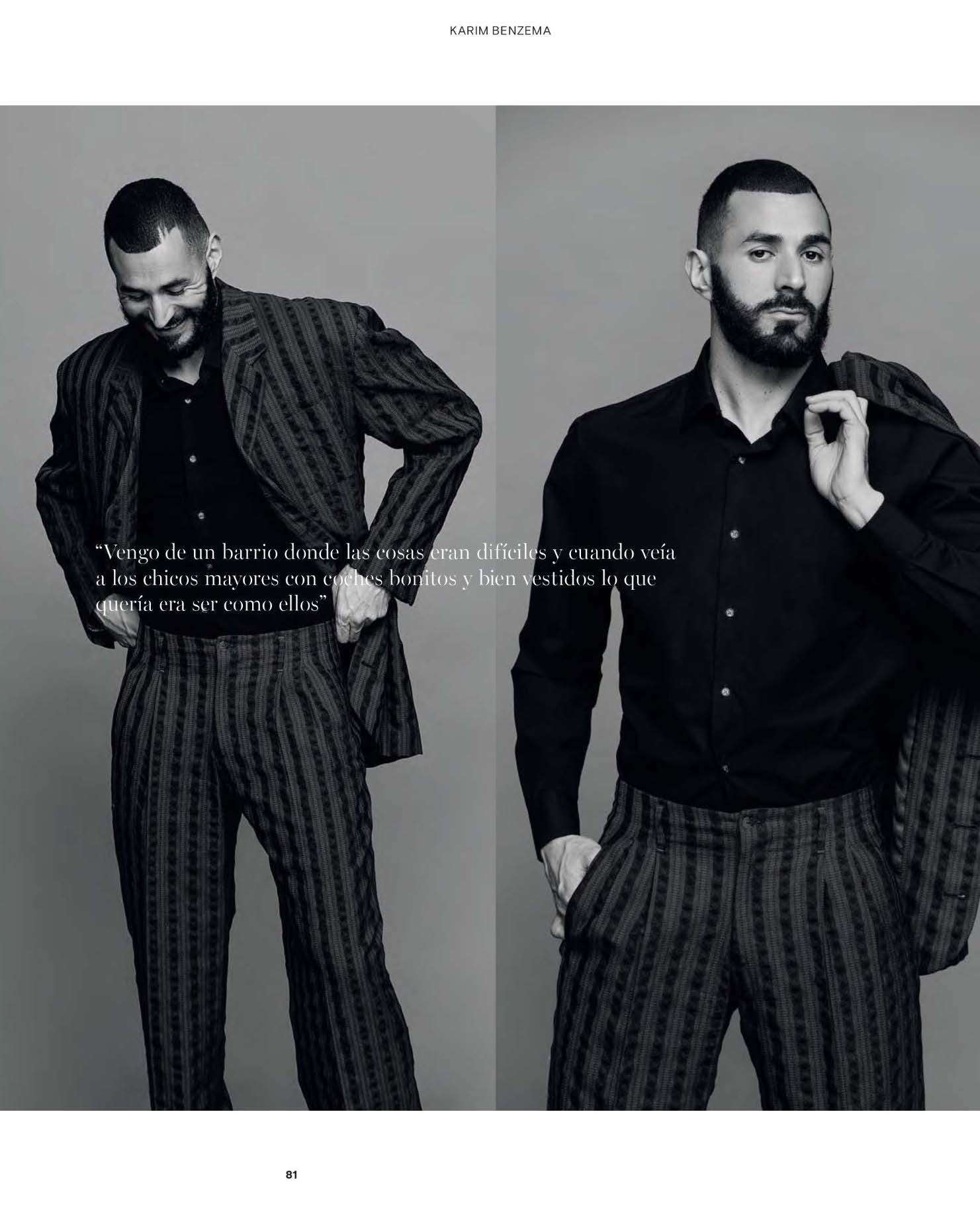 "No tengo ídolos, pero sí modelos": Karim Benzema para ICON Magazine ...