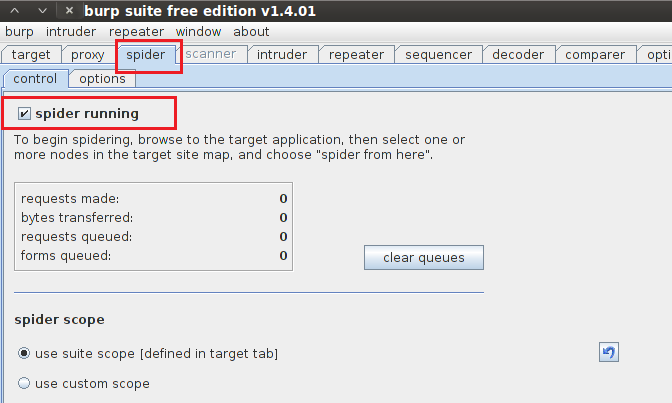 Security G33k: SPIDERING Website using Burp Spider