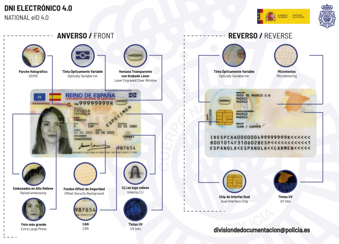 Así es el nuevo DNI 4.0, expedido ya en las comisarías de Policía ...