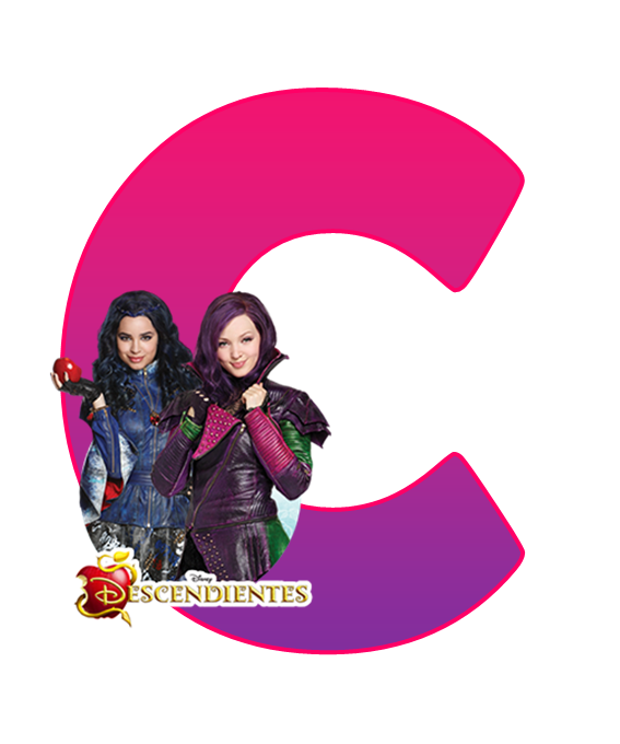 Kits imprimibles gratis : Abecedario y números Descendientes