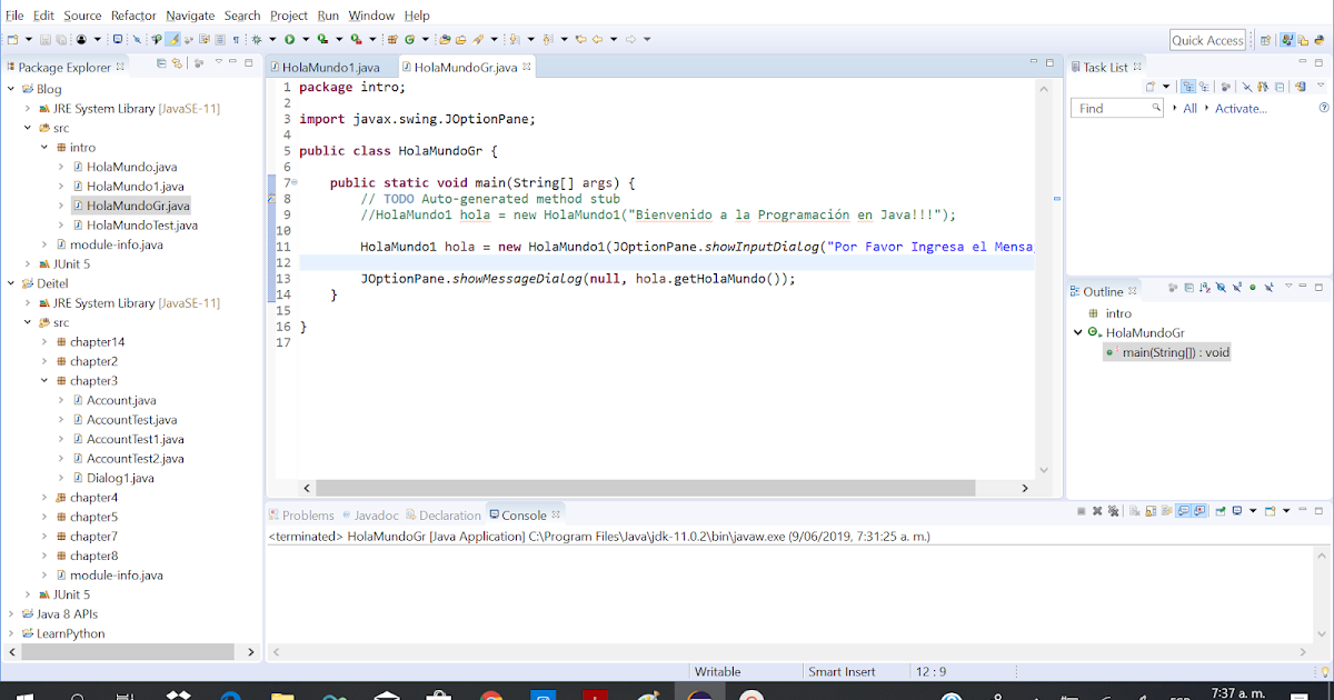 Finanzas, excel, vba, sql y algo más...: Hola Mundo en Java, Ambiente ...