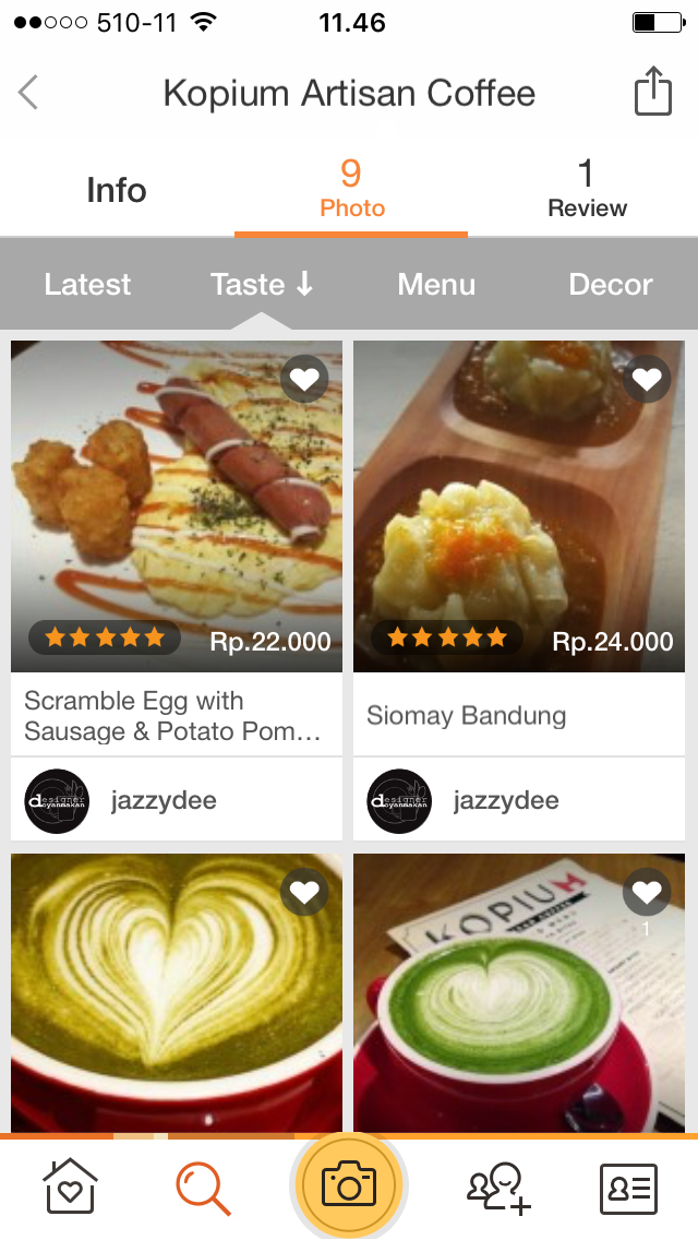 Pencarian Coffee Shop di Jakarta Lewat OpenSnap : Kopium Artisan Coffee ...