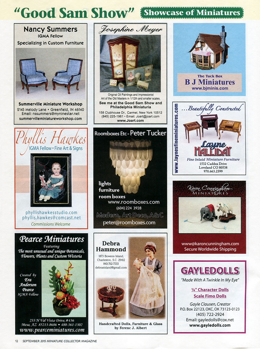 Good Sam Showcase of Miniatures: 2015 Good Sam Show: Miniature Collector Ad
