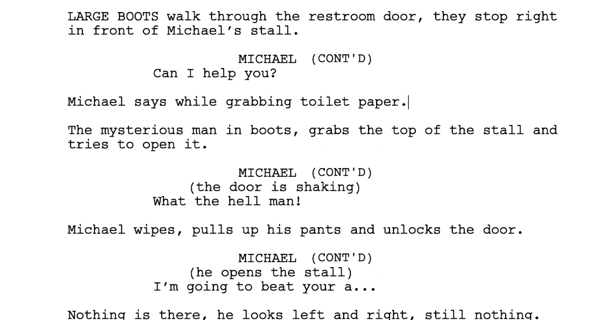 The Art of Lavalle Lee: SCRIPT WRITING HAS STARTED!!