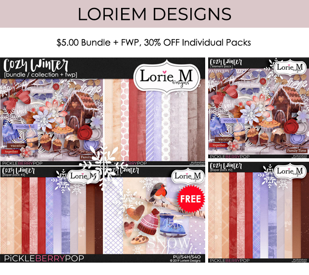 LorieM Designs: Last Chance Winter Fun BBD, $4.00 + Freebie