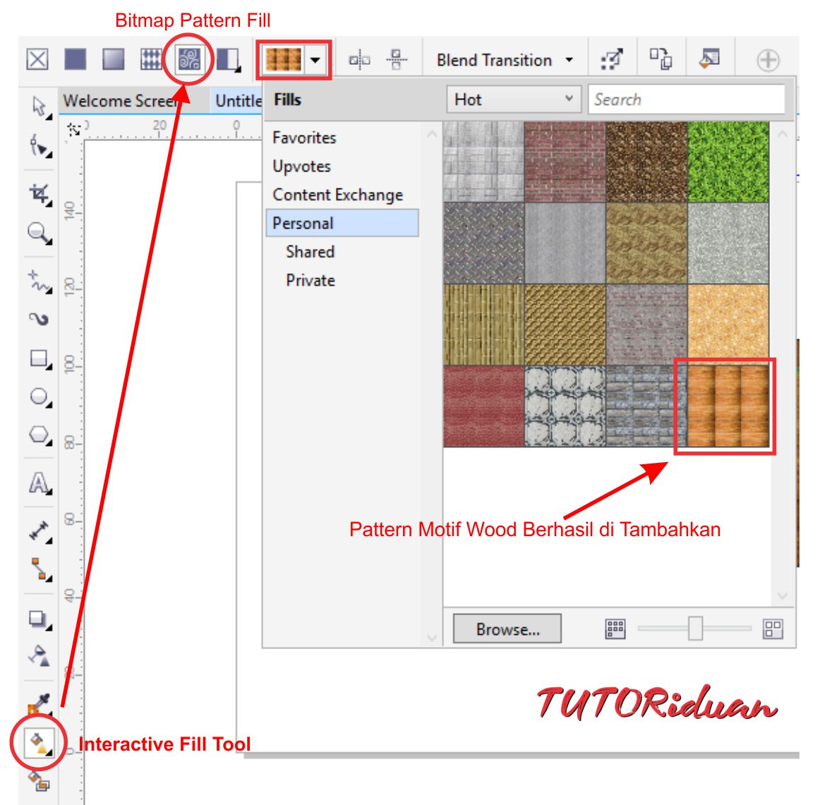 Cara Mudah Menambahkan dan Menghapus Pattern Fill di CorelDraw X7 ...