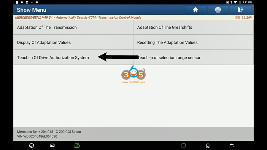 Guide to Program Mercedes W204 TCM by Launch X431 - Auto Diagnostic ...