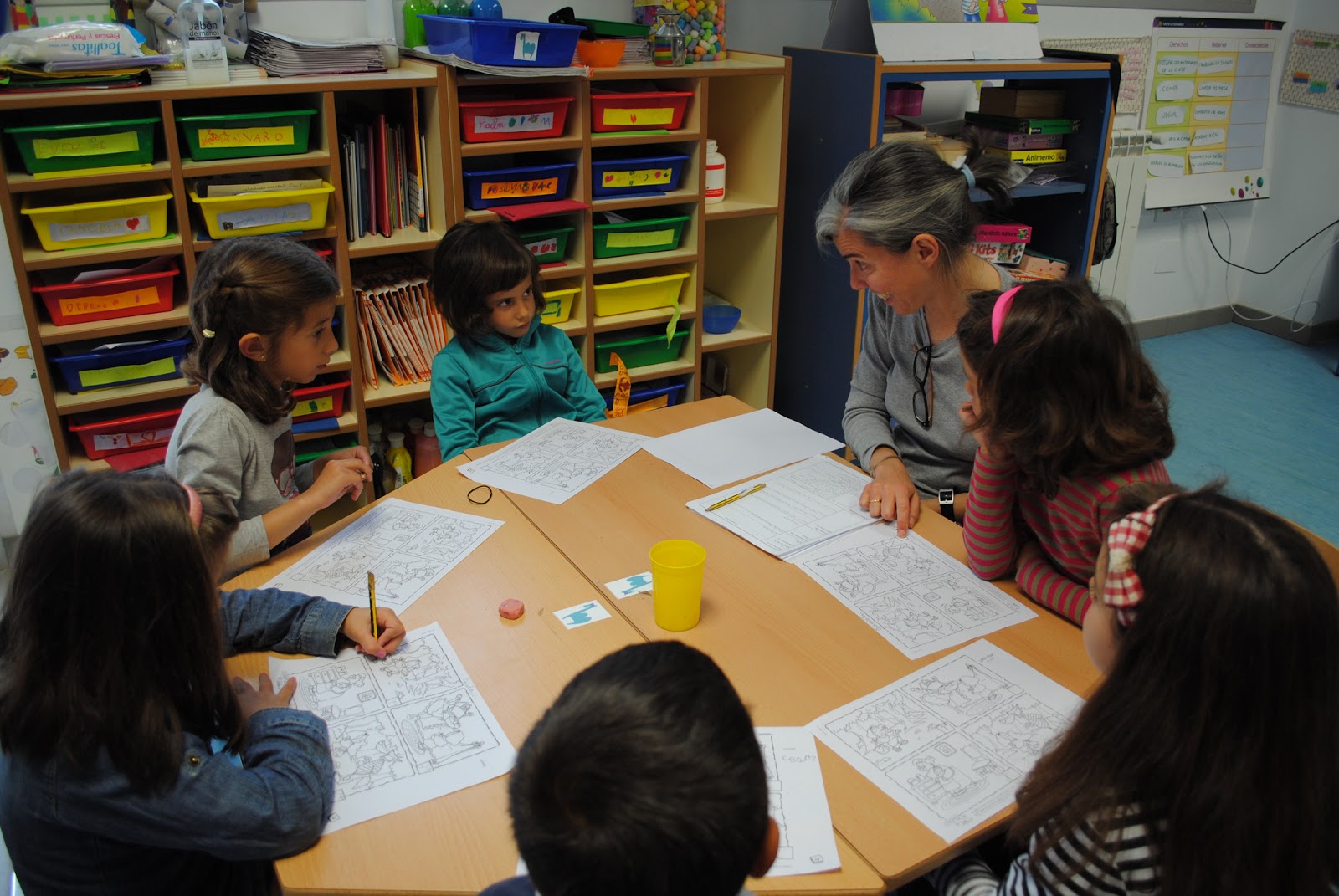 Con cinco años...: Primer Grupo interactivo en infantil 5 años