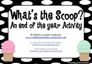 Middle Grades Maven: End of the Year FREEBIE!