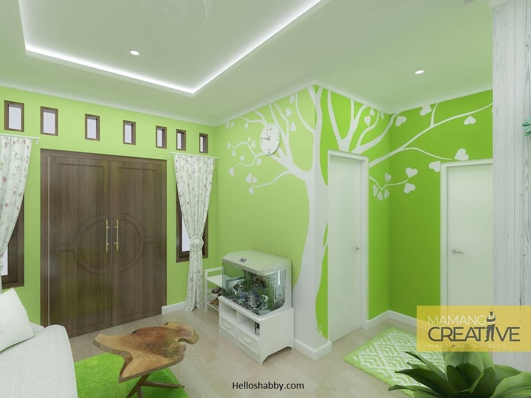 Green Color Home Interior Design For A Small Space ~ HelloShabby.com ...