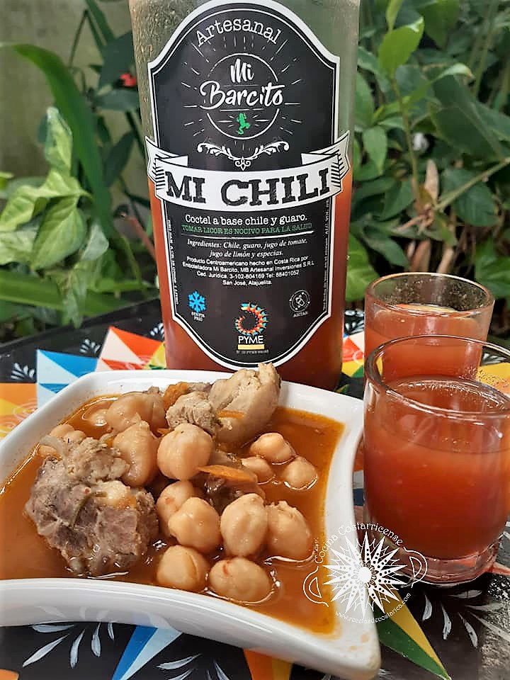 Cocina Costarricense: garbanzos chiliguaro