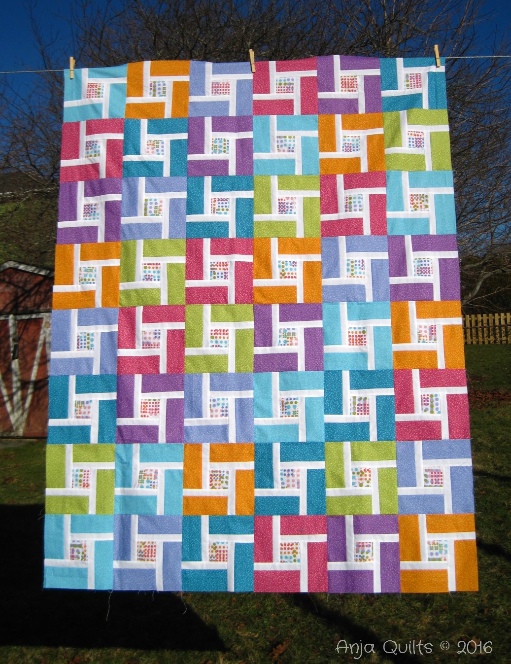 Anja Quilts: WIP Wednesday - Strip Twist
