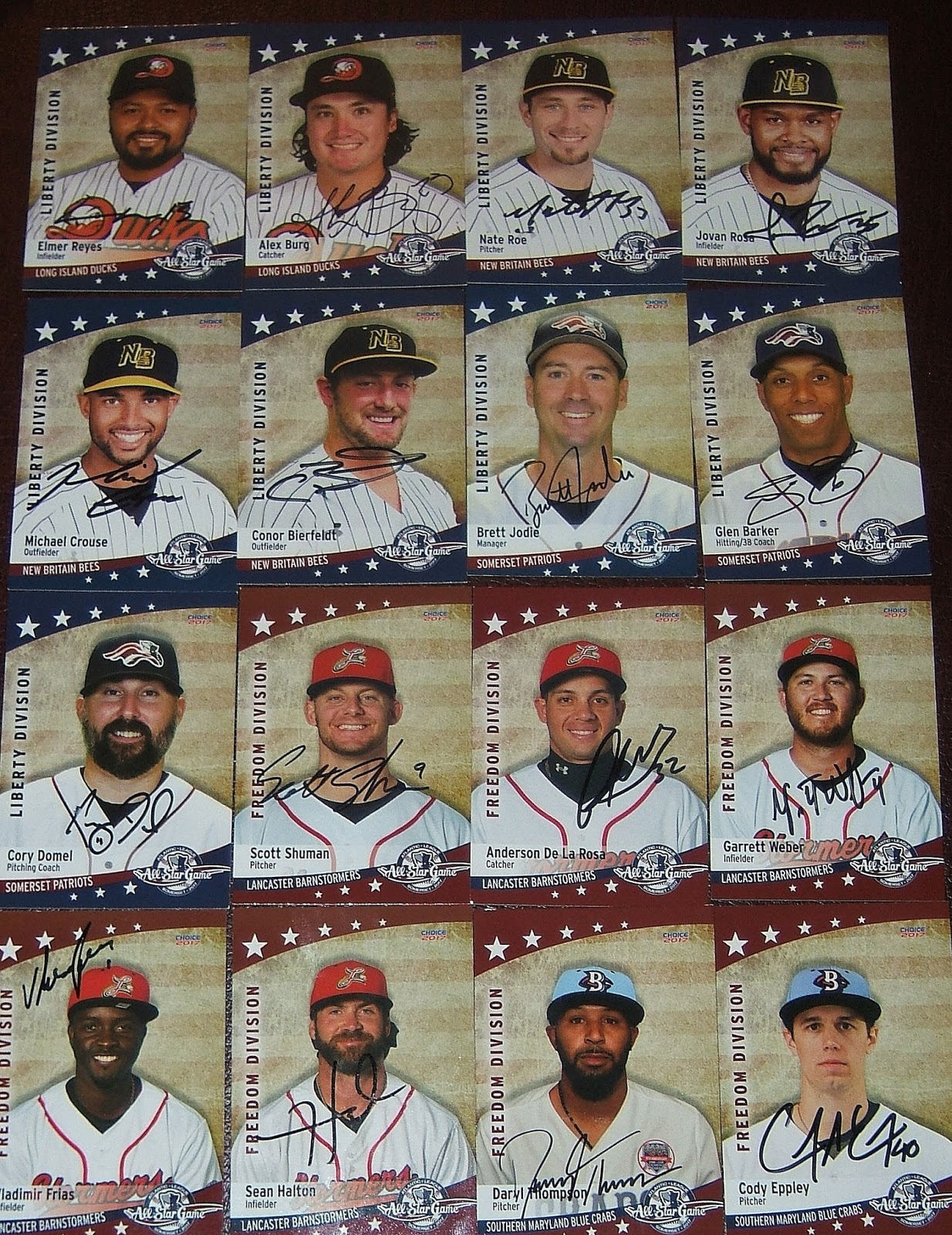 Atlantic League Baseball Autographs: July 2017