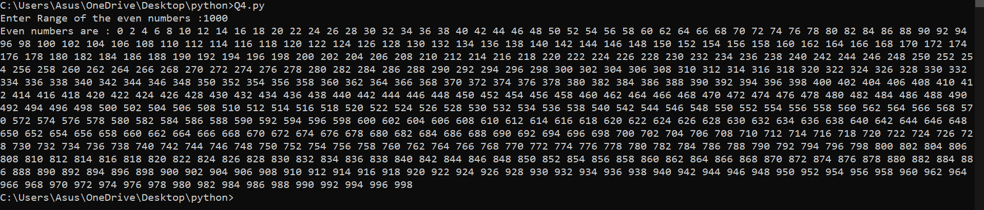 Write A Python Program To Print Even Numbers In A Given Range Easycoding