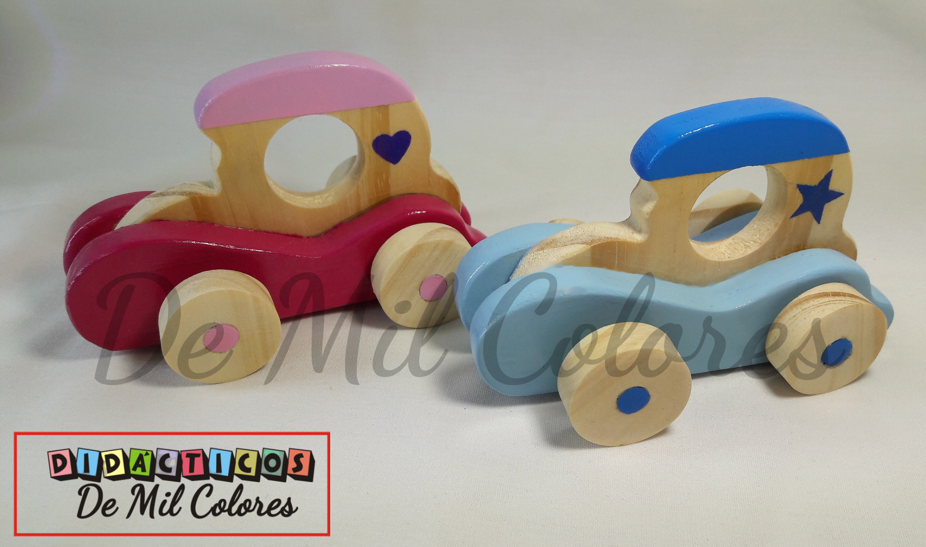 Didácticos de Mil Colores: Autitos de Madera