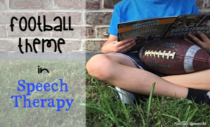 Football Fun In Speech Therapy - Sweet Southern Speech