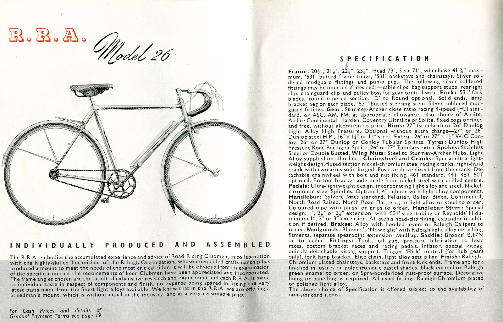 ON THE DROPS: Raleigh Record Ace (RRA) 1947-1954