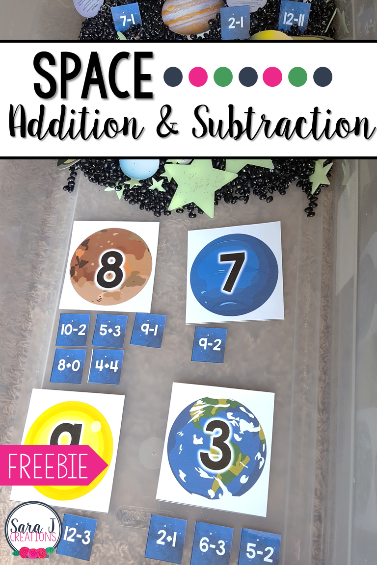Space Themed Addition and Subtraction | Sara J Creations