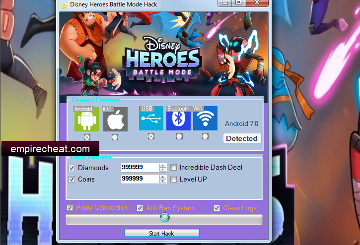 disney heroes mod apk cheats hack