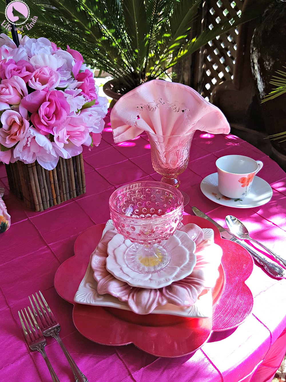 Spring Tablescape Tea Party | Life and Linda