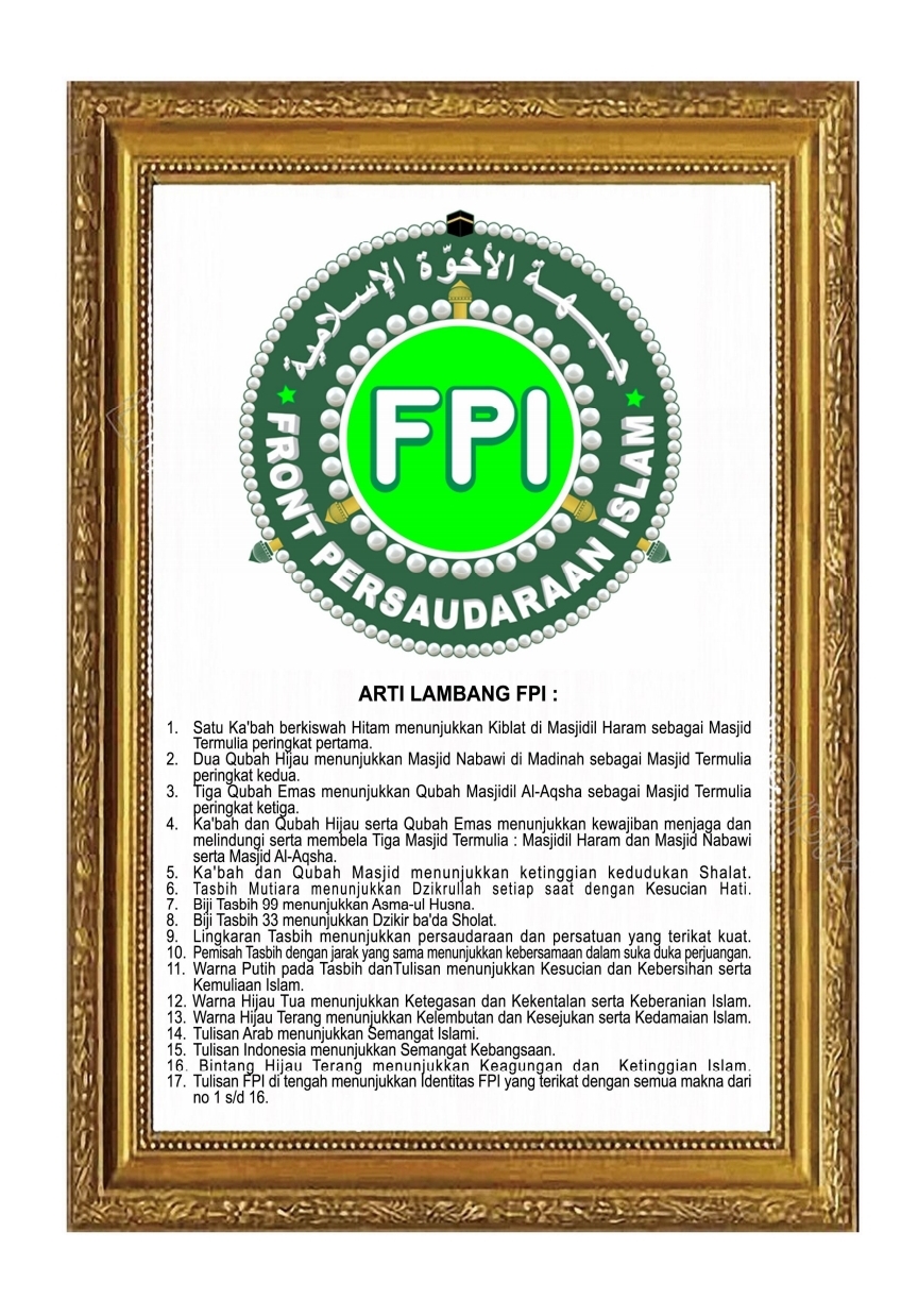 FPI Rilis Logo Resmi, Ini Arti Lambang dan Azas Organisasi FPI - Fakta Kini