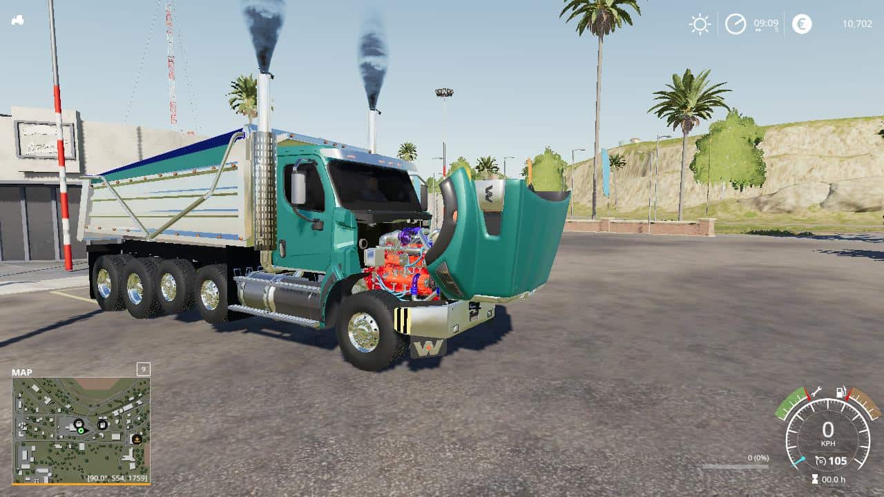 FS19 WesternStar49x dump truck v1.0.2 - FS 19 & 22 USA Mods Collection