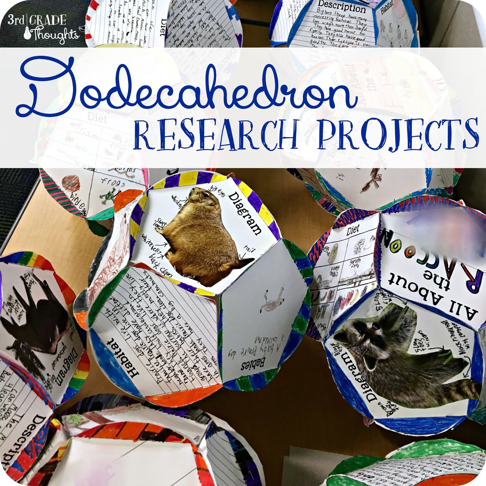 Dodecahedron Research Projects | 3rd Grade Thoughts