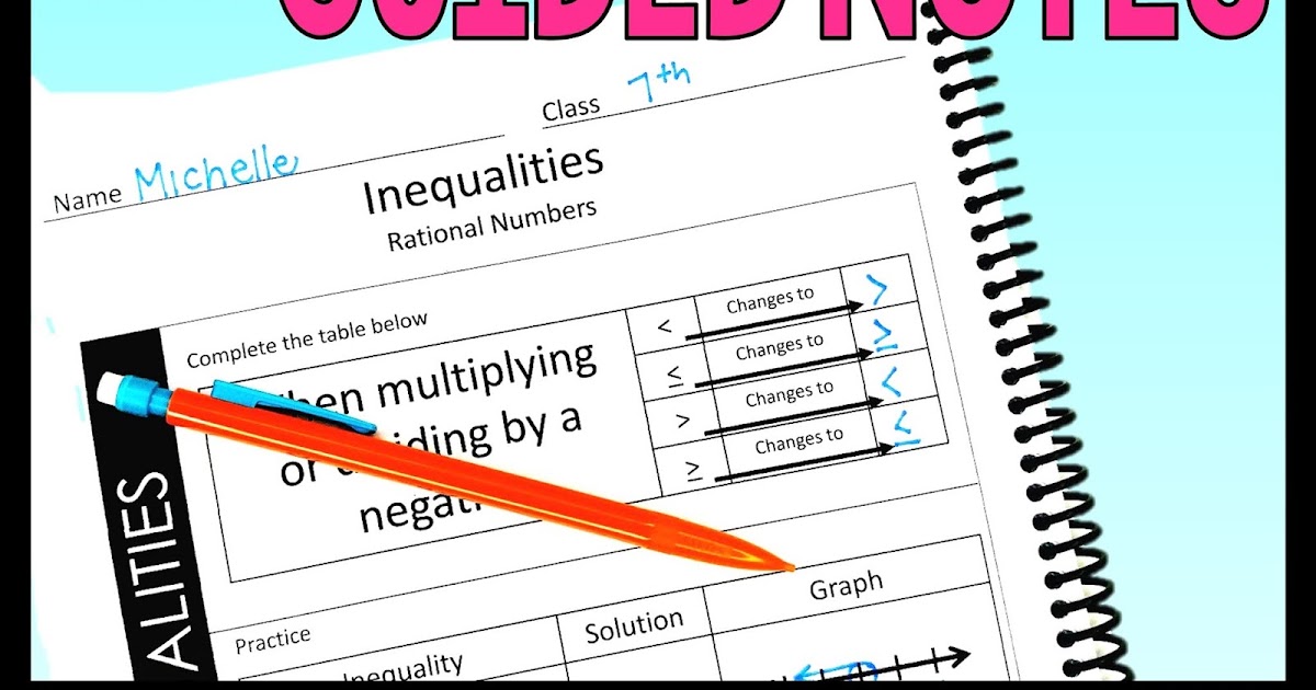 Guided Notes for Middle School Math are Essential - Make Sense of Math