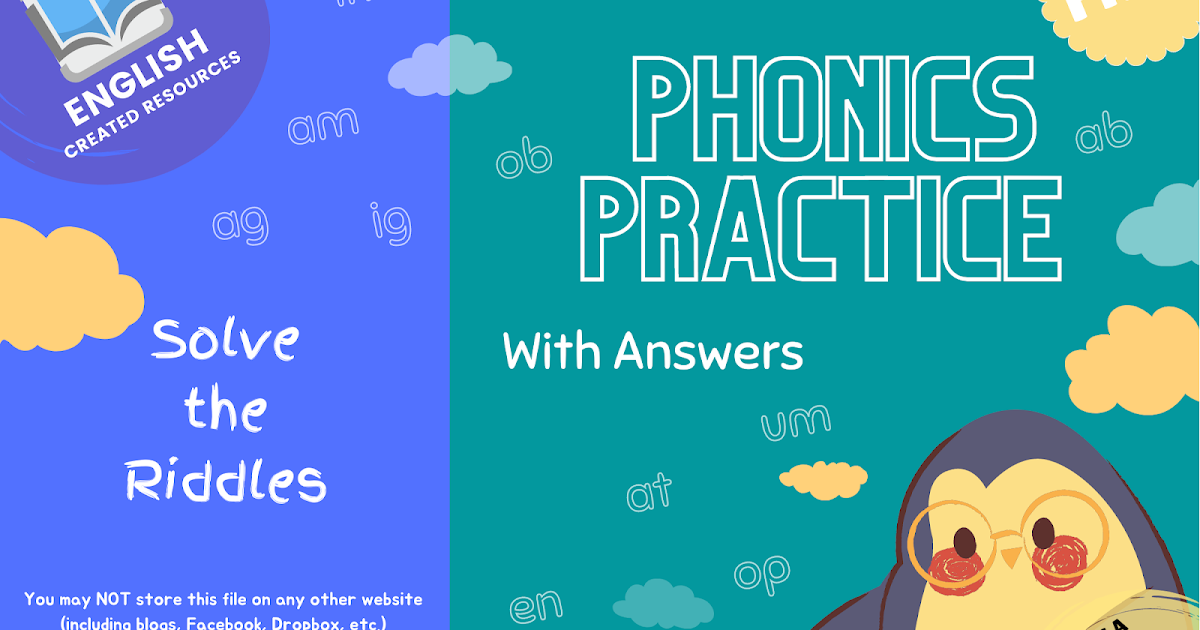 Phonics Practice ( Solve the Riddles) With Answers