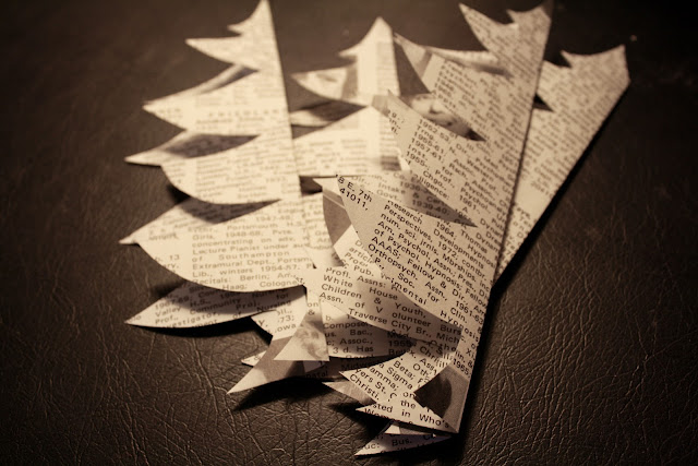 Simple Things Notebook: Making: Sewn Paper Tree Tutorial